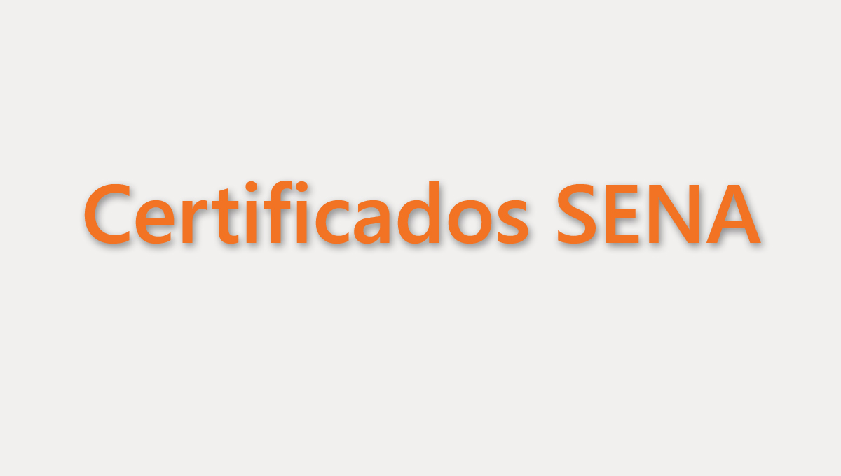 Certificados SENA - Consulta y Descarga